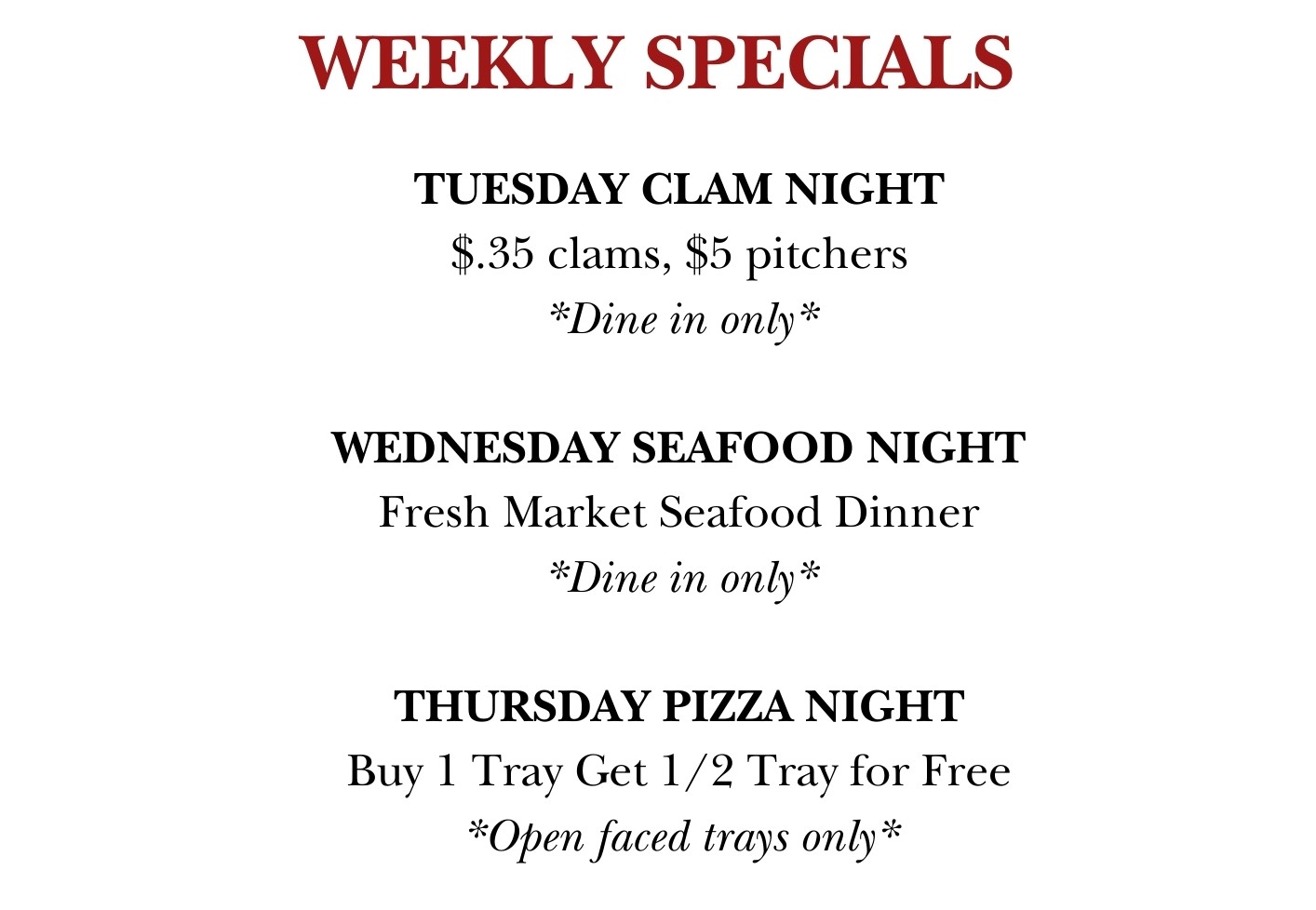 Colarusso's Cafe – Since 1981